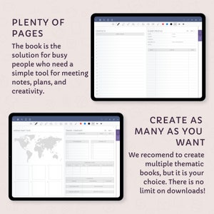 Ultimate Custom Section Book for iPad / Android Tablet, Goodnotes ...