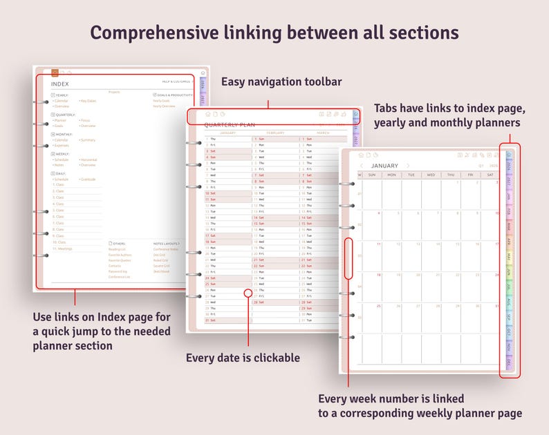 2026 + 2027 Digital Teacher Planner: Lesson Plan Book, Gradebook ...
