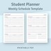 2024 2025 Student Planner Printable Template, School Planner Weekly ...