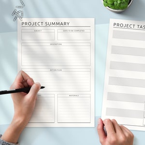 Student Project Planner Printable Template, School Project Tracker ...