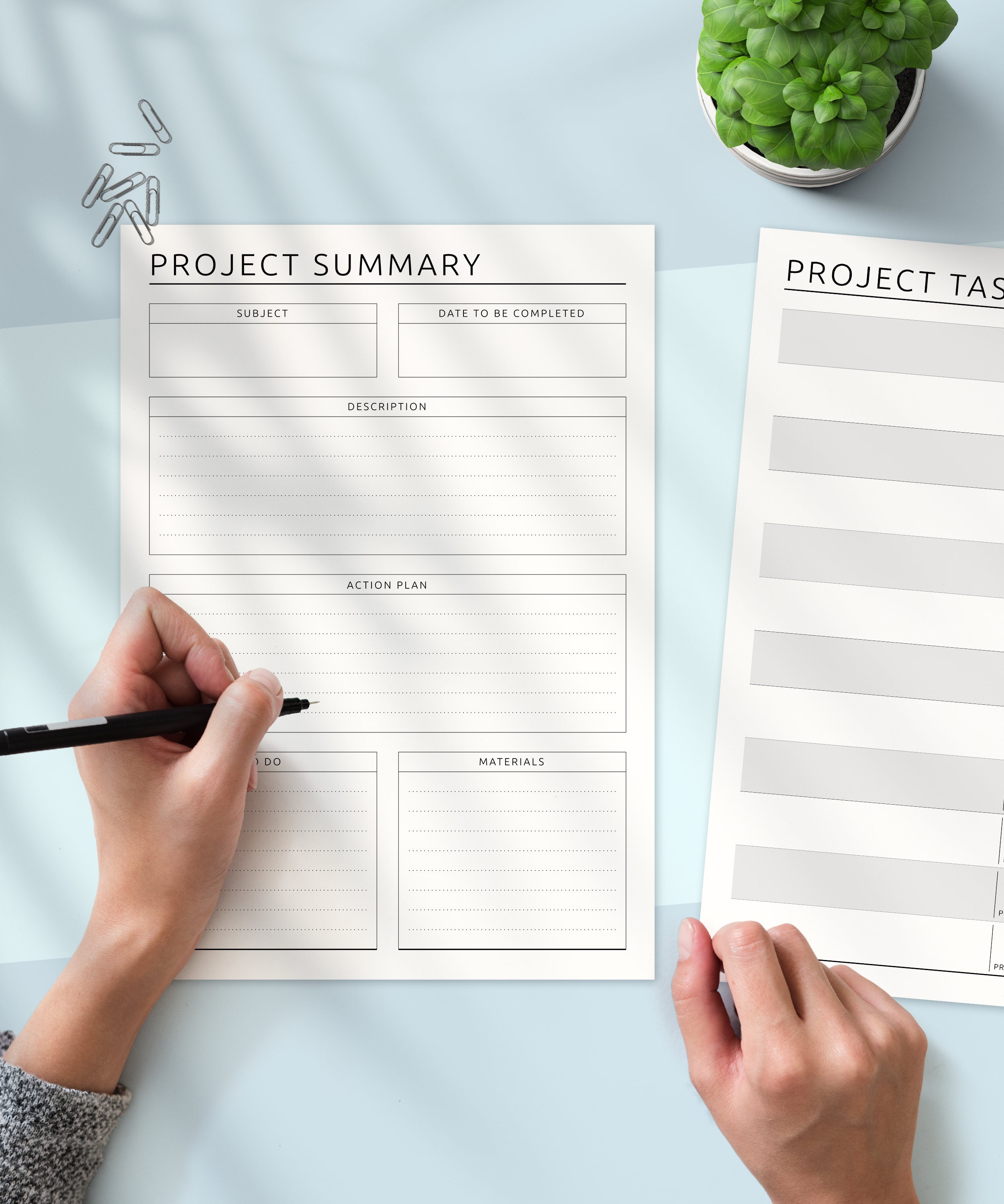 Student Project Planner Printable Template School Project - Etsy