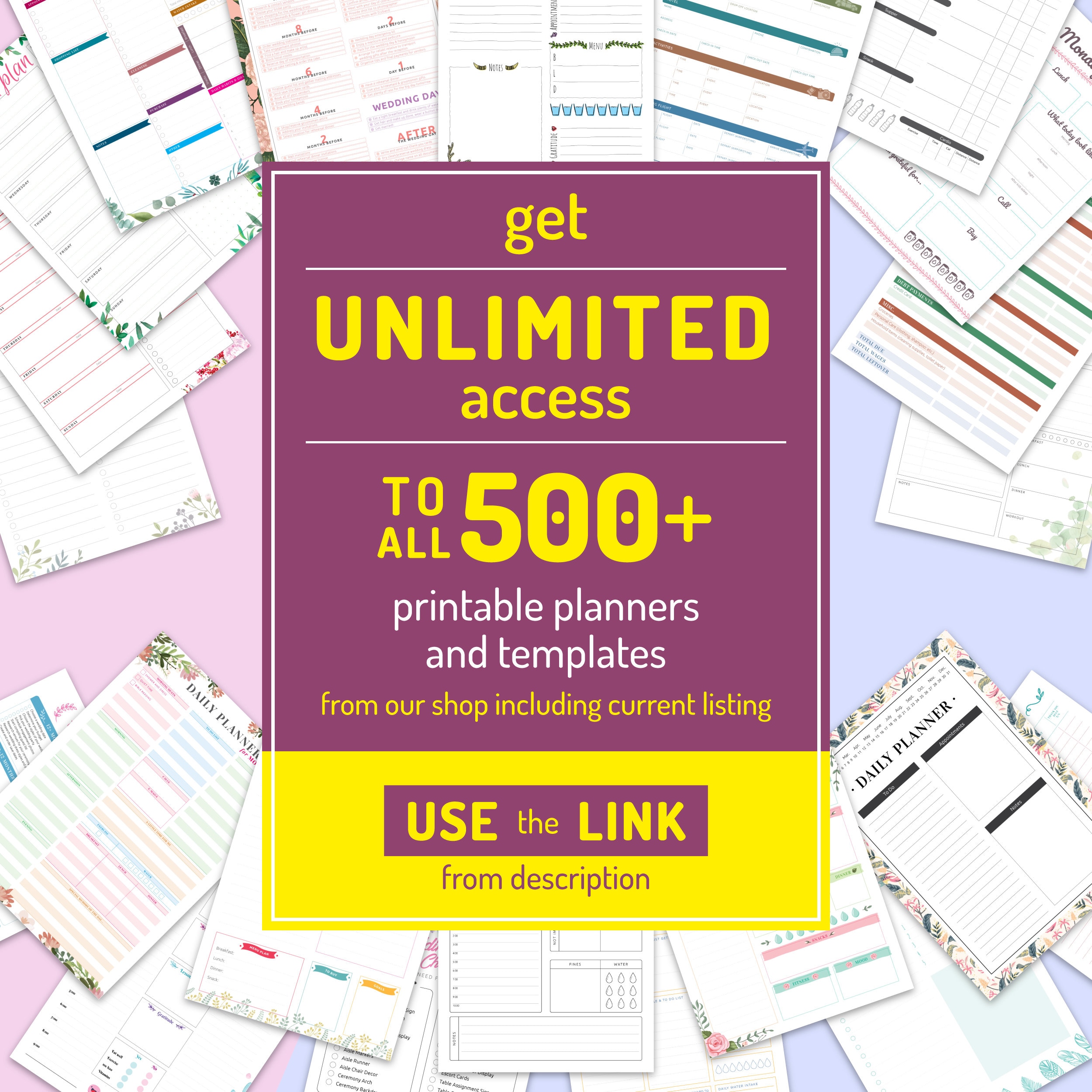 Student Planner Printable 2022 2023 Editable School Planner | Etsy