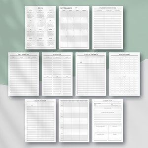 Teacher Planner 2024 2025, Printable Lesson Planner, School Planner ...