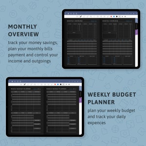 Digital Debt Tracker, Budget Planner for Goodnotes / Notability, Xodo ...