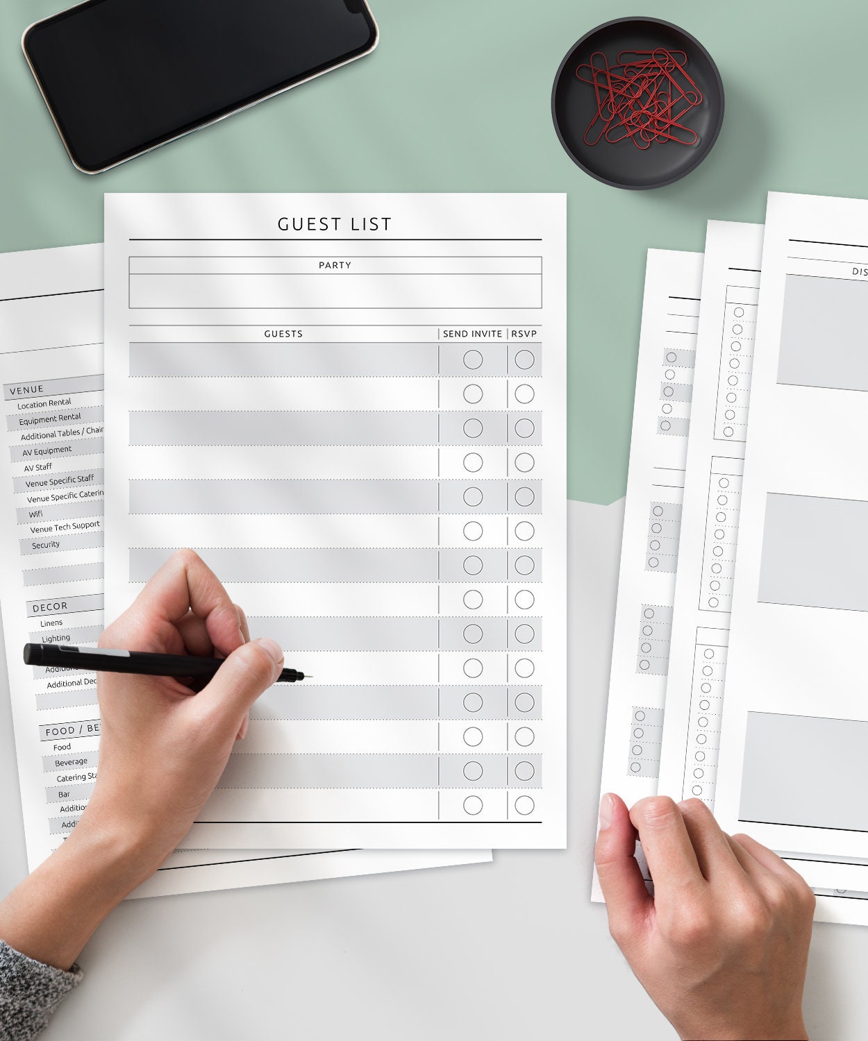 Printable Party Planner Event Planner Kit Party Organizer | Etsy