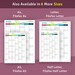 Two Pages Vertical Calendar Year on Two Pages Printable - Etsy