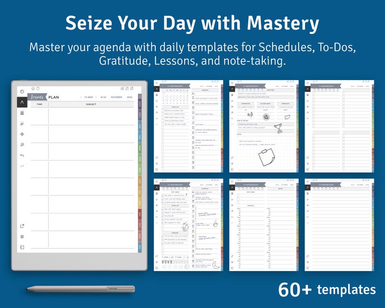 2026 + 2027 Teacher Planner for Remarkable 2: Hyperlinked Digital PDF ...