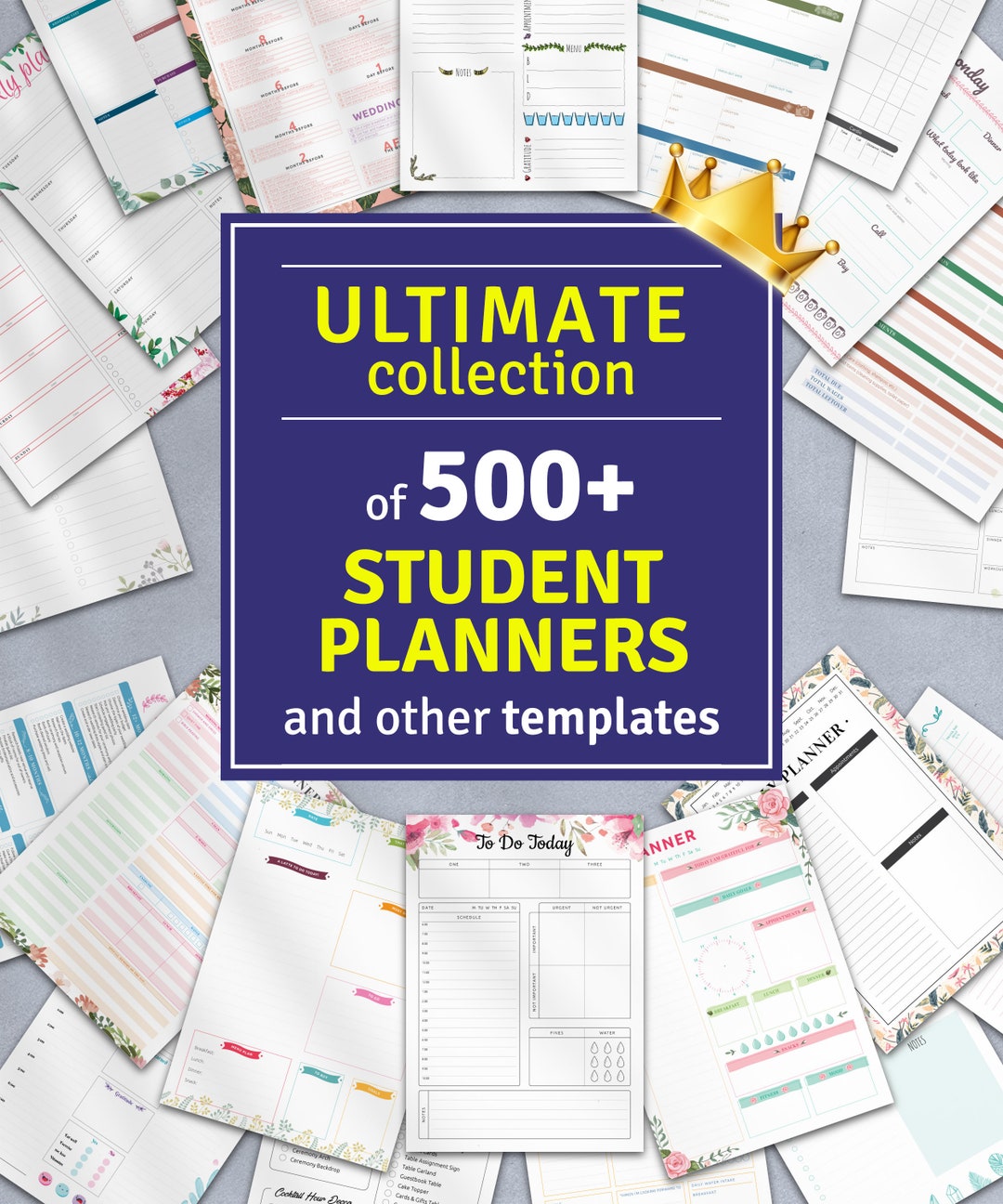 Printable Student Planner Ultimate Collection, Student Planner ...