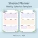 2024 2025 Student Planner Printable Template, School Planner Weekly ...