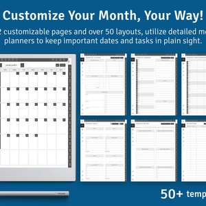 Remarkable To-do List Template, Hyperlinked Digital Planner, Yearly ...