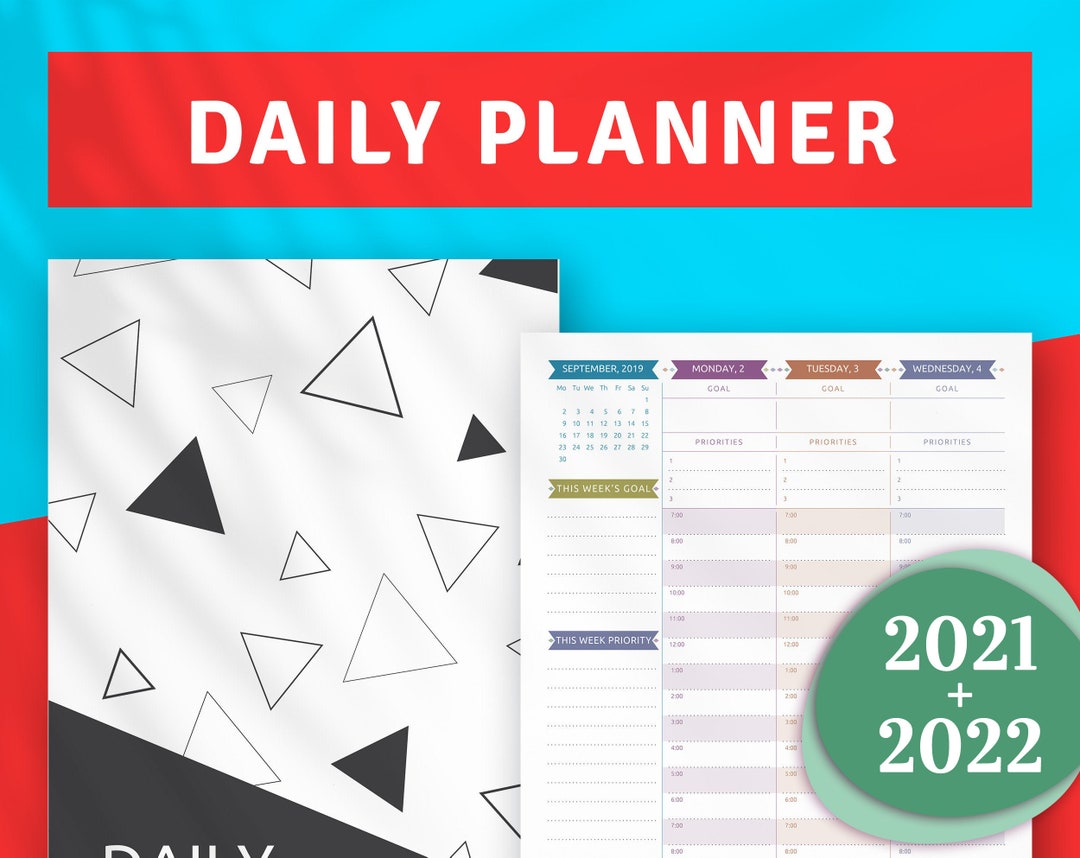 2024 + 2025 Daily Planner Printable, Agenda Inserts, Day Organizer With ...