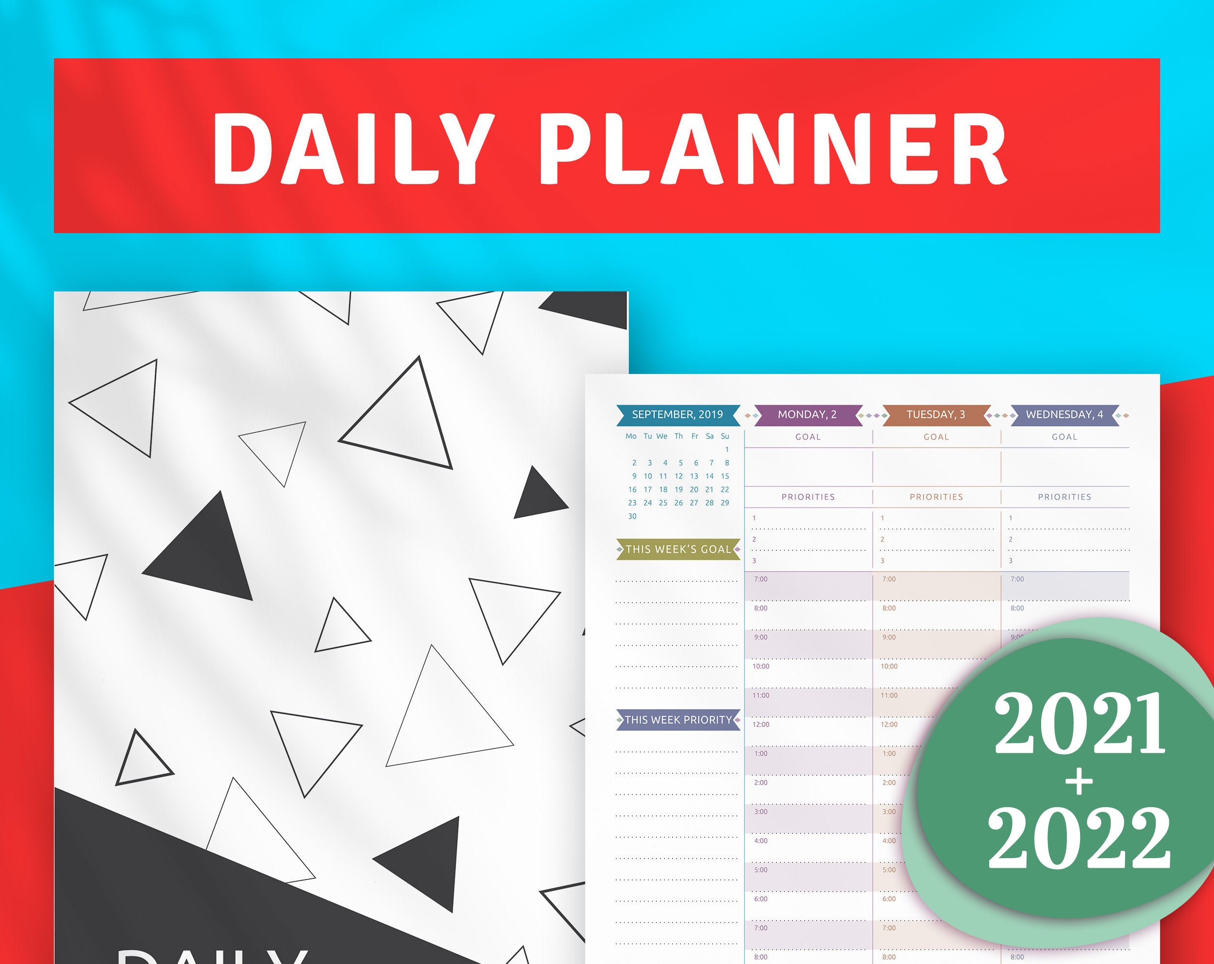 2022 Daily Planner Printable Agenda Inserts Day Organizer - Etsy Canada