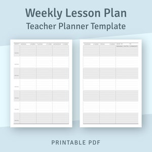 Weekly Lesson Plan Template, Dated 2024 Teacher Lesson Planner, Lesson ...