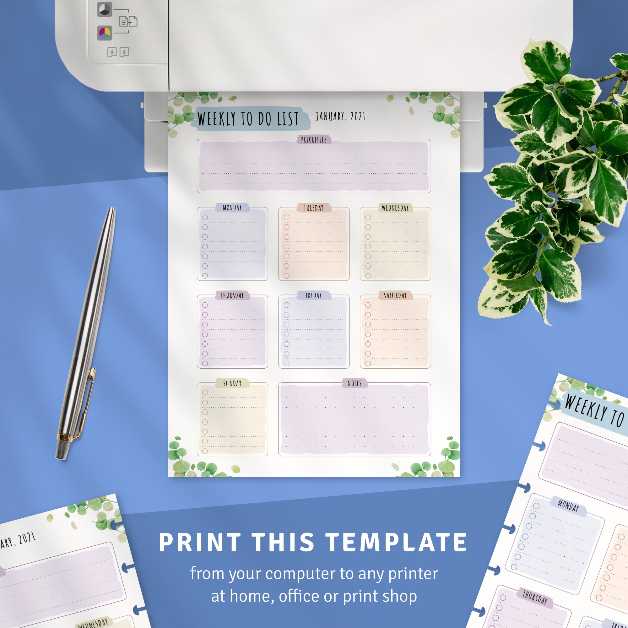 Cute Weekly to Do List Template for Happy Planner Classic / - Etsy