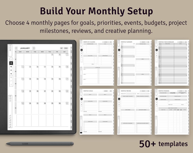 Digital Daily Planner 2026–2027 | Hyperlinked PDF for Kindle Scribe ...