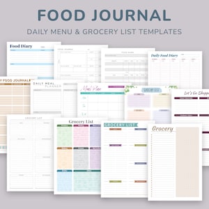 2025 + 2026 Meal Planner Templates Pack 65 in 1 Bundle, Meal Plan, Food ...