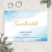 Wedding Invite Blue Sky Winter Wedding Invitation Suite - Etsy