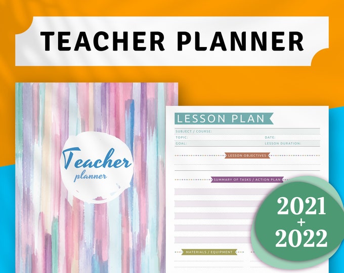 Teacher Planner, Printable Lesson Planner, Teacher Planners, School ...