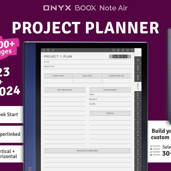 Project Planner - Etsy