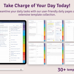 Daily Digital Planner for Goodnotes, Notability, Daily Organizer ...