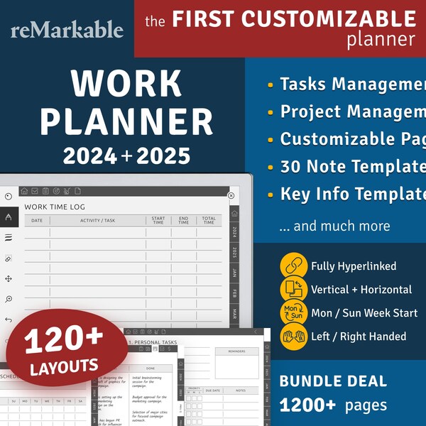 Remarkable Work Planner - Etsy
