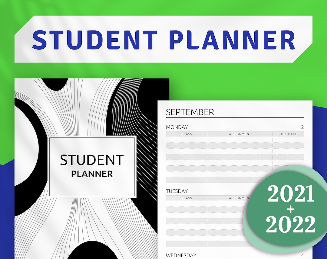 Student Planner Printable, 2024 2025 Editable School Planner ...