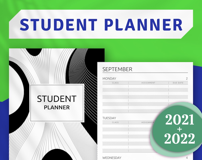 Student Planner Printable 2022 2023 Editable School Planner - Etsy