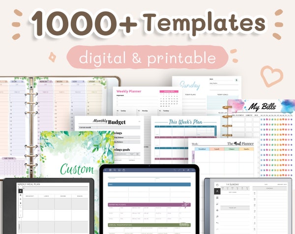 Printable Weekly Schedule and to Do List With Notes and Next Week Look ...