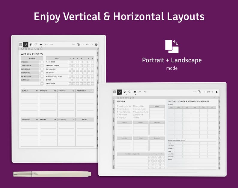 Supernote Mom's Planner 2026 + 2027: Hyperlinked PDF (digital Download ...