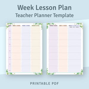 Weekly Lesson Plan Template, Dated 2024 Teacher Lesson Planner, Lesson ...