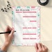 Undated Daily Planner Blossom Flowers Daily Agenda Template - Etsy