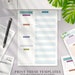 Dated Daily Planner Kit Printable Daily Plan Templates 20 in - Etsy