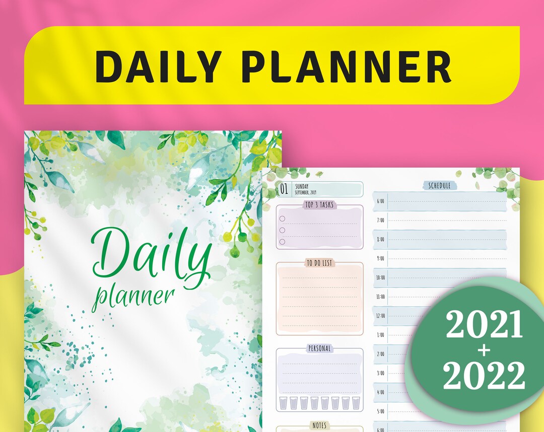 Printable Daily Planner 2024 2025, Agenda Inserts, Day Organizer With ...