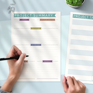 Student Project Planner Printable Template, School Project Tracker ...