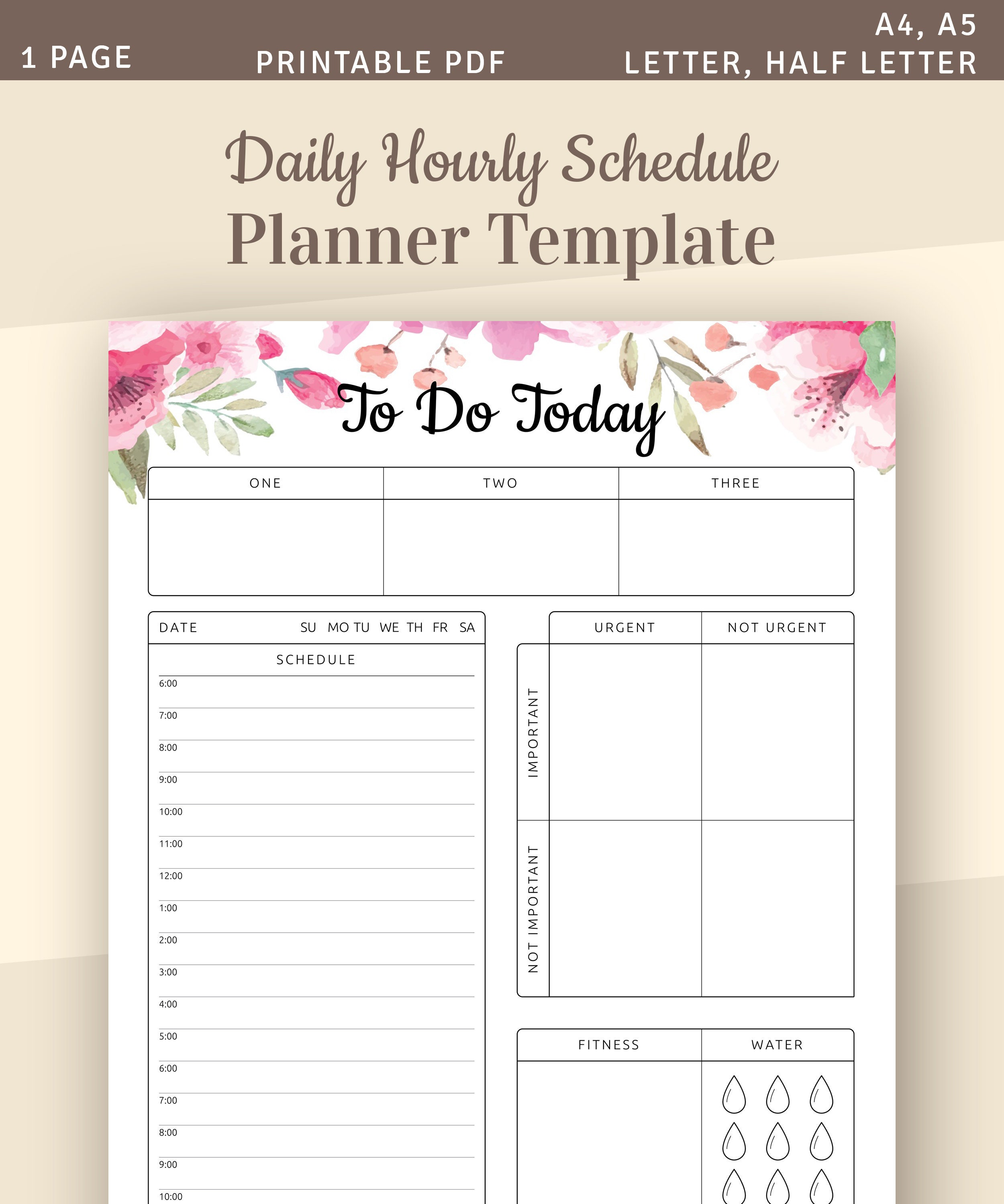 Calendars & Planners Instant digital download. Printable weekly to do ...