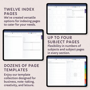 Ultimate Custom Section Book for iPad / Android Tablet, Goodnotes ...