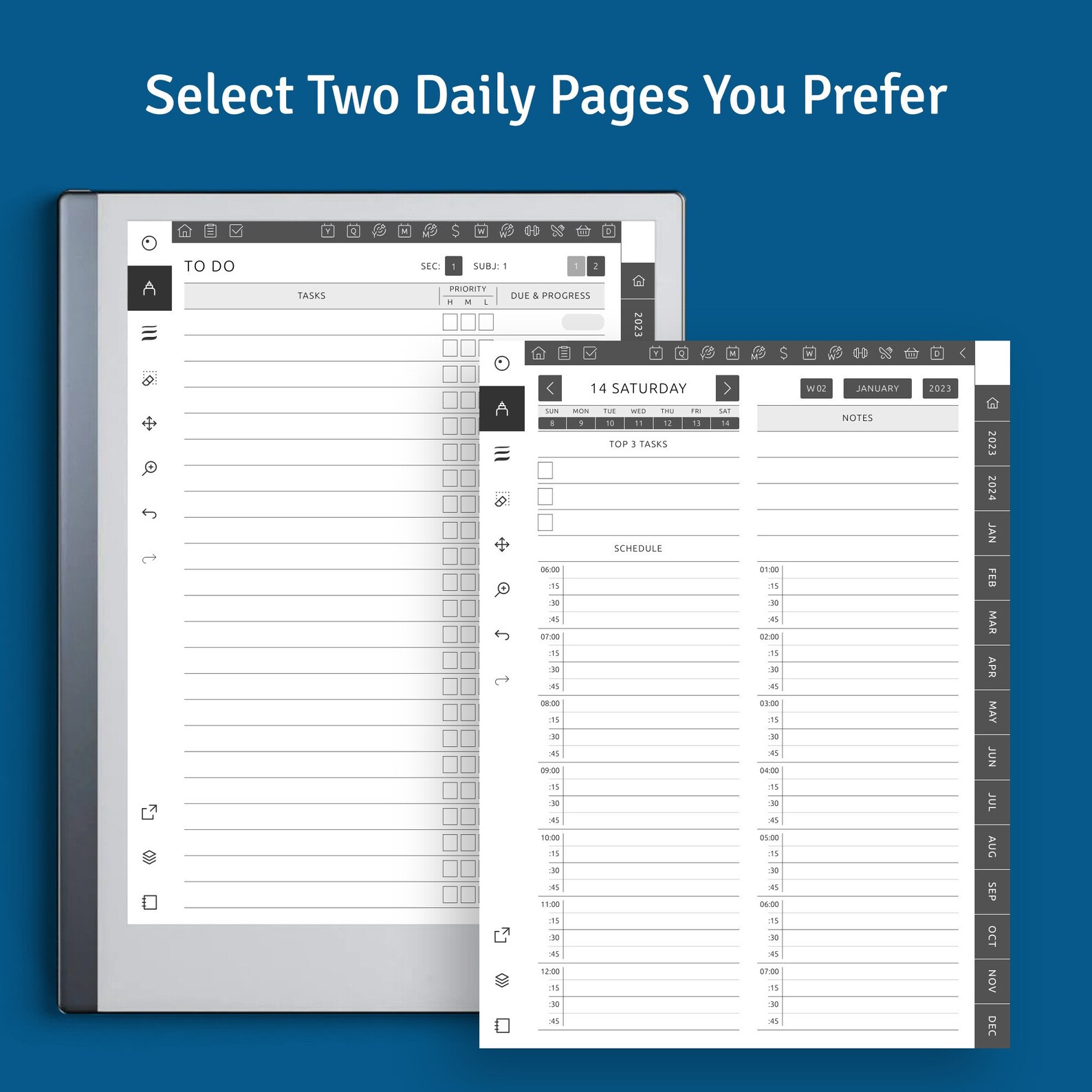 Remarkable to Do List Template Hyperlinked Digital Planner - Etsy