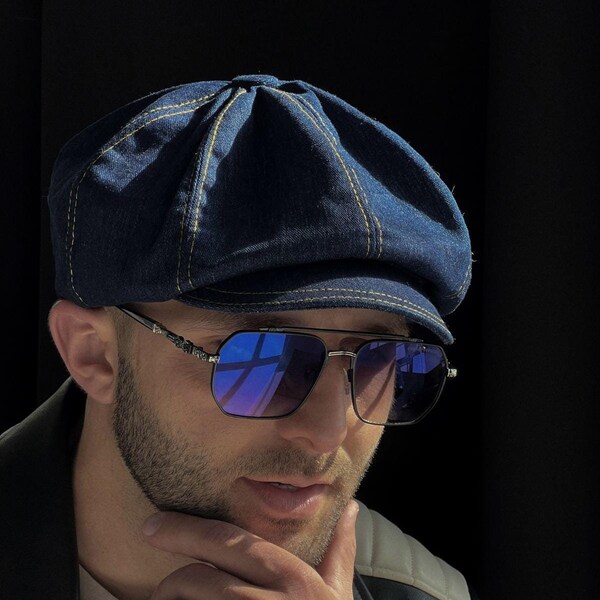 Denim Hat - Etsy
