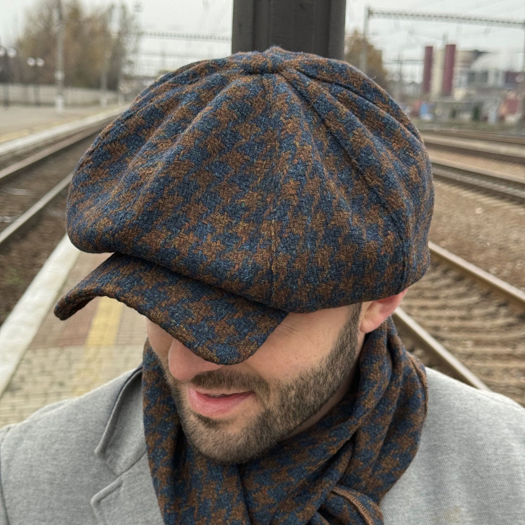 Newsboy Hat Man,goose Foot Wool Hat,applejack Hat,peaky Blinders Hat ...