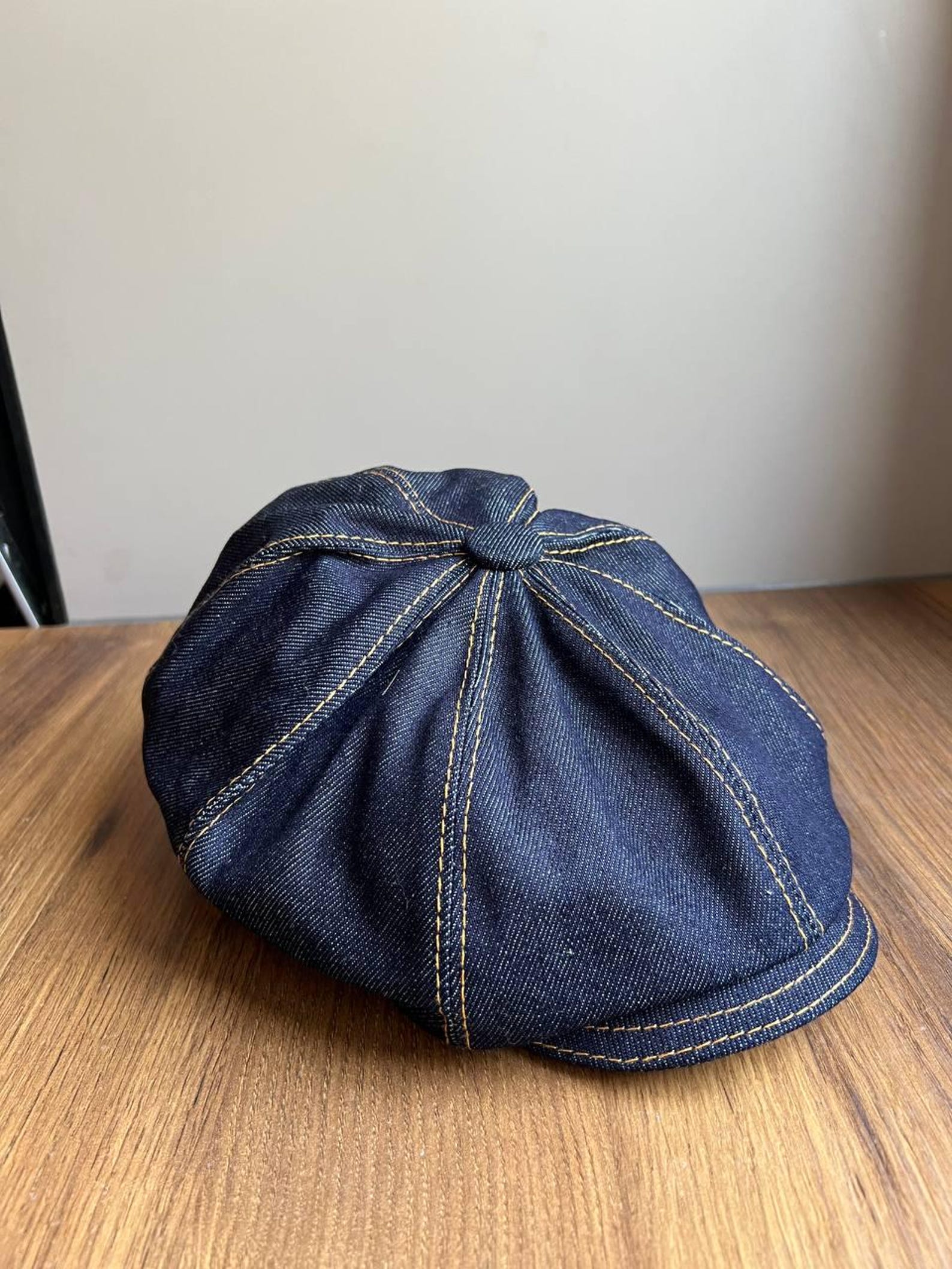 Dark Blue Denim Hat,blue Newsboy Cap Man,denim Applejack Hat,peaky ...