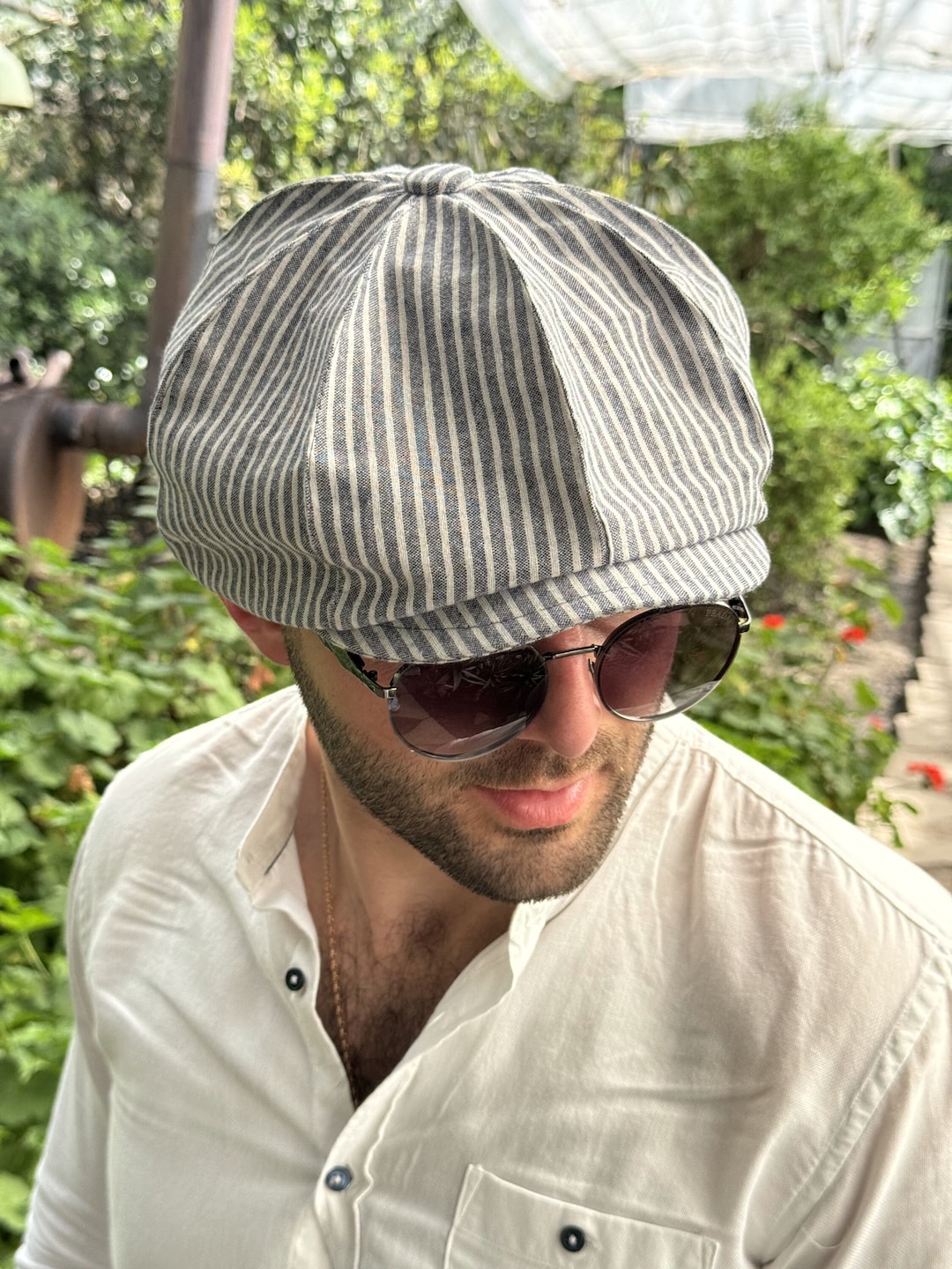 Linen Newsboy Hat,8 Panels Hat,summer Hat Men,peaky Blinders Cap ...