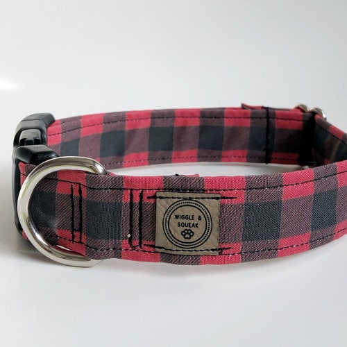 Anchors Away Stylish Red White & Blue Striped Dog Collar by - Etsy