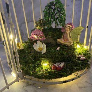 Fantasy Miniature Garden Fairies at Play in Whimsical Fairy Room Table ...
