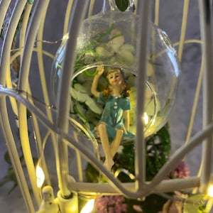 Fantasy Miniature Garden Fairies at Play in Whimsical Fairy Room Table ...