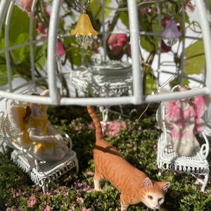 Victorian Fairy Garden, Enchanted Cage Decor, Garden Miniatures for Fae ...