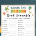Printable Back to School Word Scramble Game | Popular Classroom ...