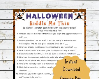 Riddle Me This Halloween - Etsy