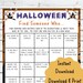 Halloween Find Someone Who Printable Game Scary Witch Spooky Halloween ...