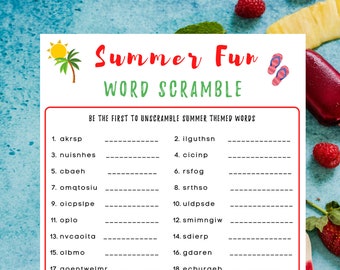 Bbq Word Scramble | Etsy