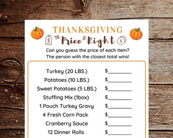 Thanksgiving Game Printable Thanksgiving Pass the Gift - Etsy